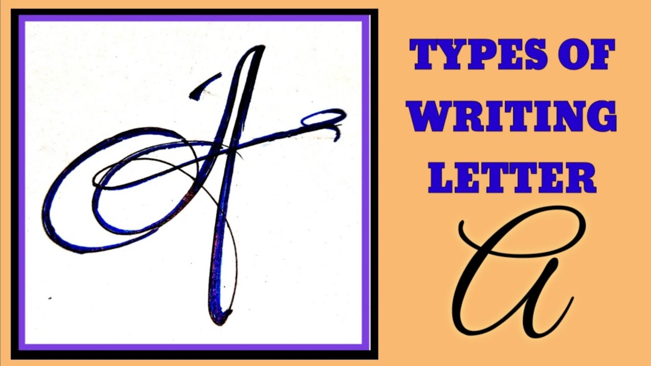 Different ways of writing Letter 'A' in CALLIGRAPHY - YouTube