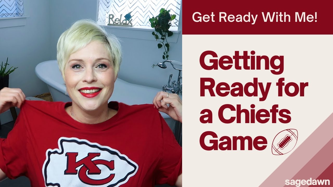 Getting Ready for a Chiefs Game (Hair & Makeup) - YouTube