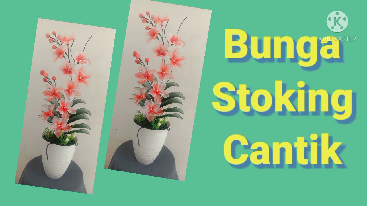 Cara mudah membuat Bunga Stoking yang Cantik - YouTube