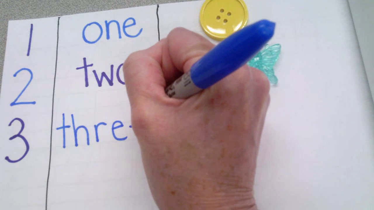 Numbers And Number Words 1 5 YouTube Numbers And Number Words 1 5 YouTube