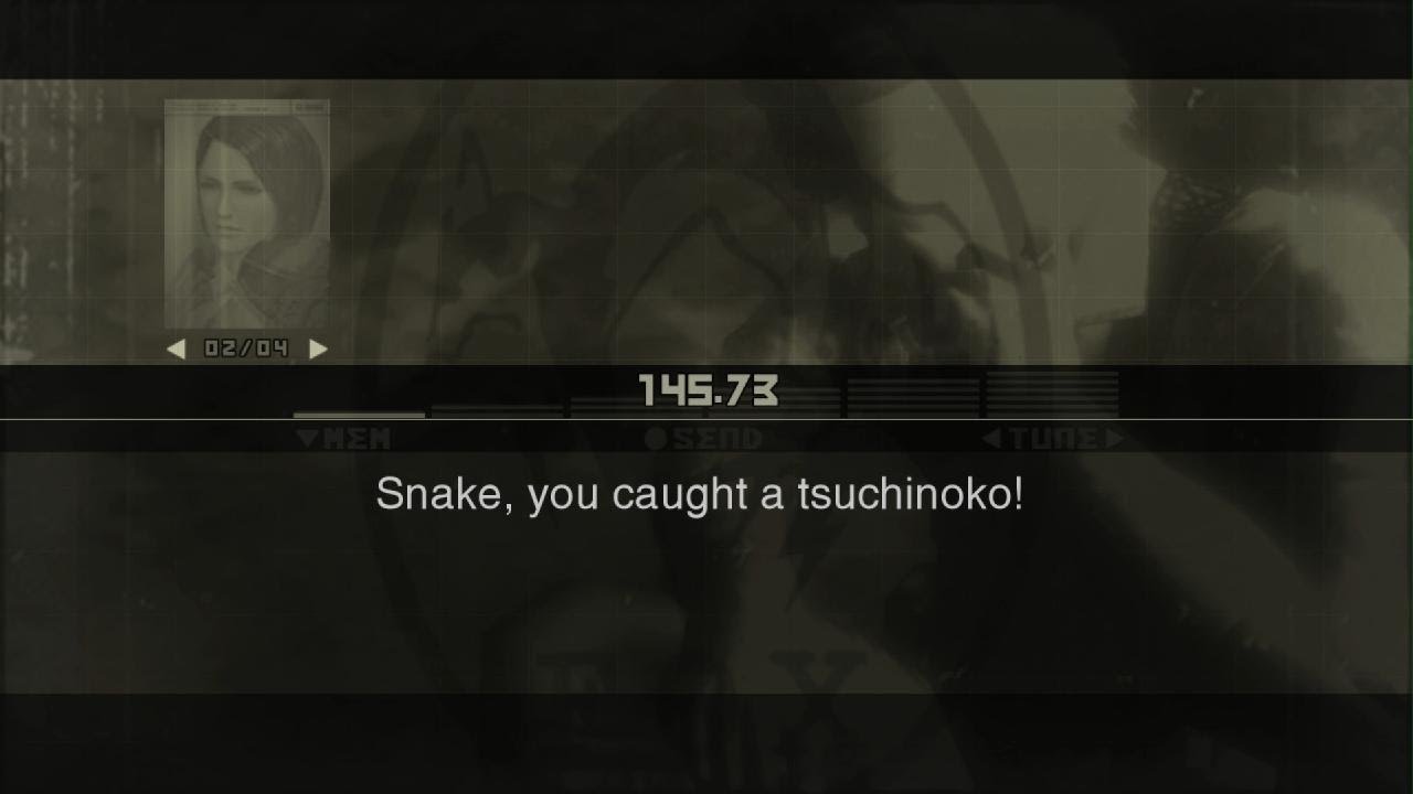 METAL GEAR SOLID 3: Snake Eater - How to capture the Tsuchinoko! - YouTube