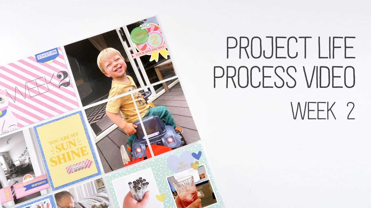 Project Life 2021 Process Video // Week 2 // Lucky Me - YouTube