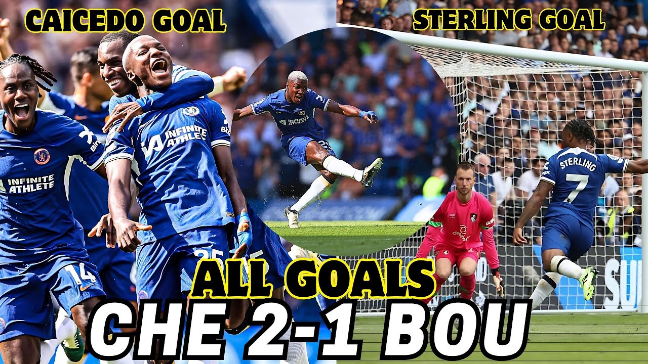 Moises Caicedo Goal! Chelsea 2-3 Bournemouth All Goals Sterling Scores ...