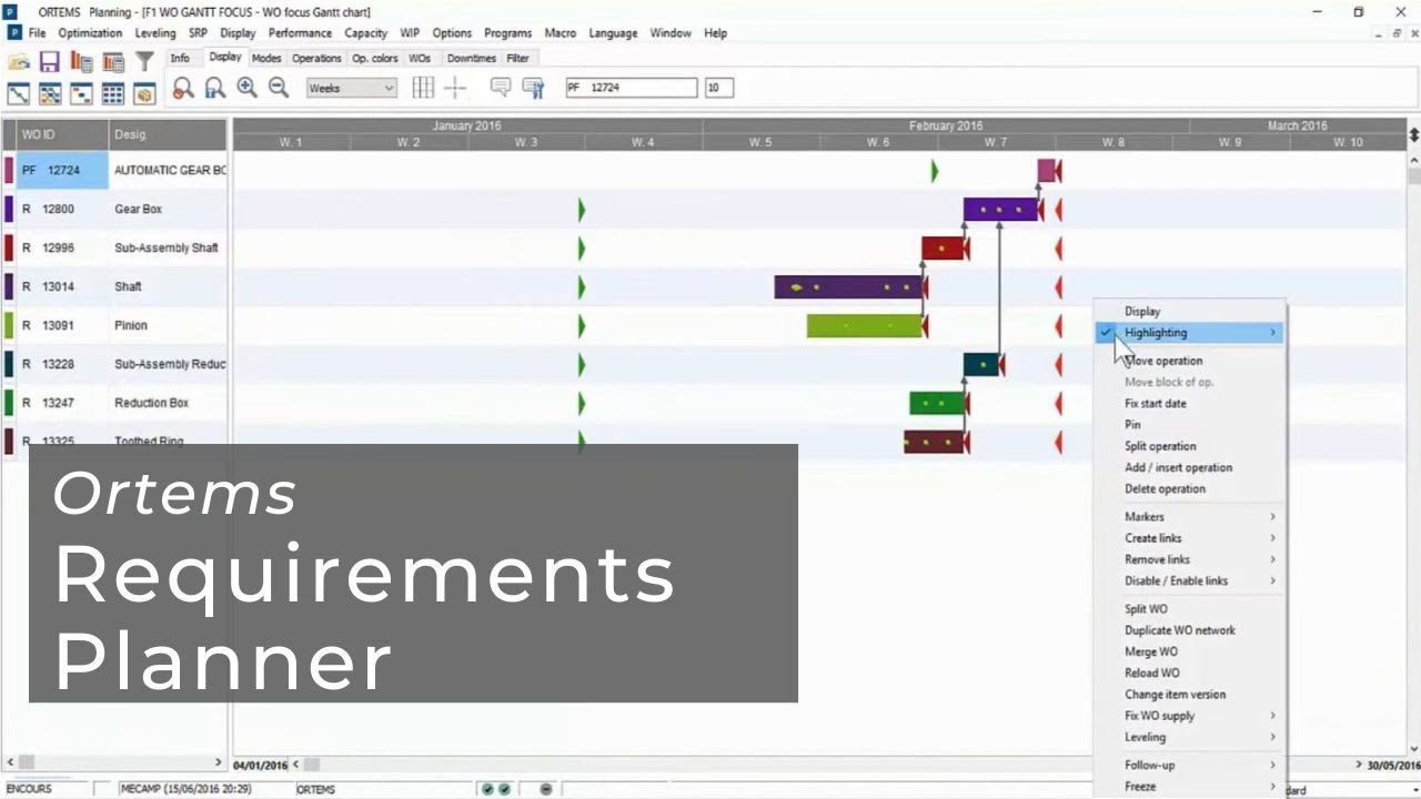 Ortems | Synchronized Requirements Planner DELMIA - YouTube