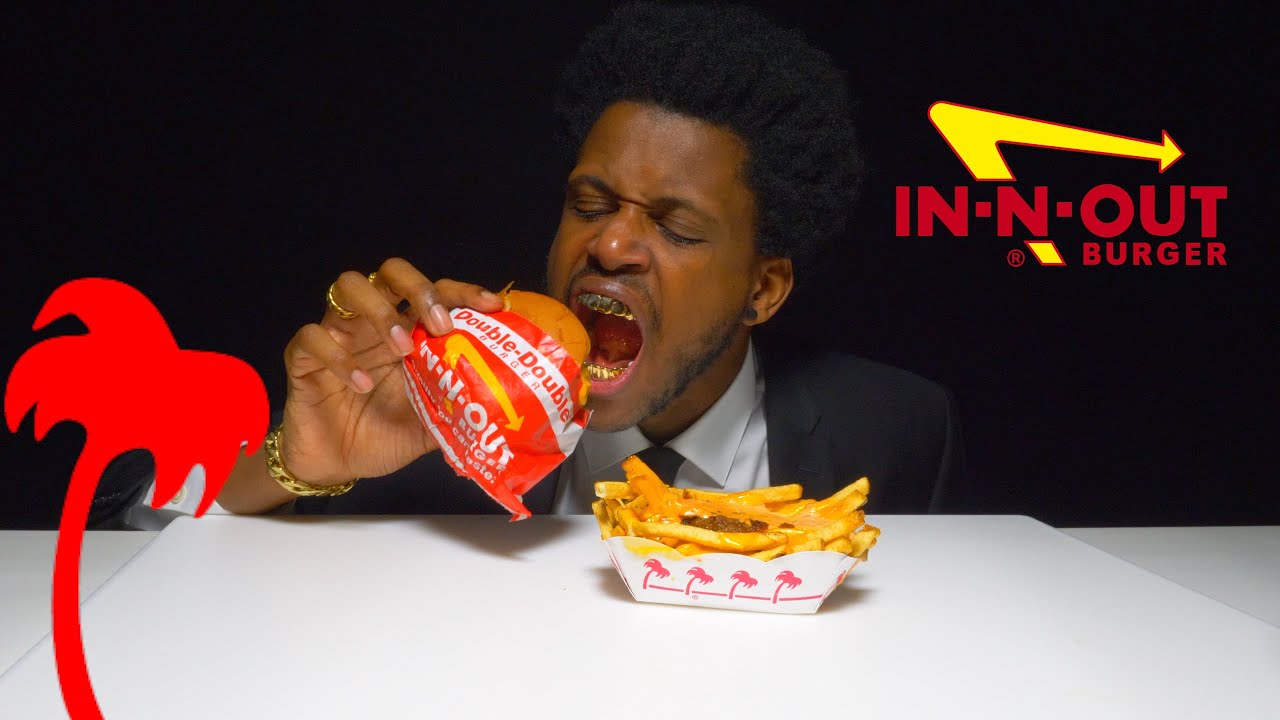 ASMR CHEESY ANIMAL STYLE FRIES & DOUBLE DOUBLE MUKBANG - YouTube