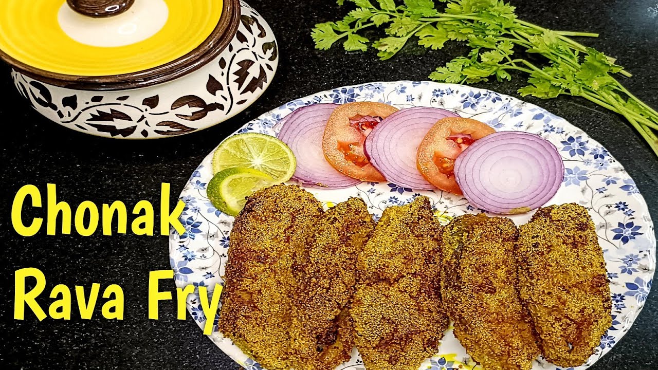 Goan Chonak Rava Fry | Chonak Fish Fry | Seabass Rava Fry Recipe ...