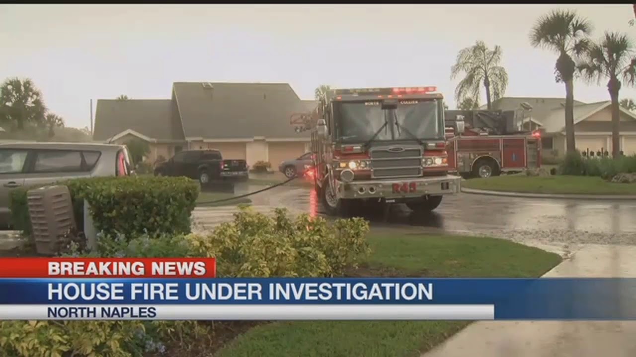 Fire at North Naples duplex caused by propane explosion - YouTube