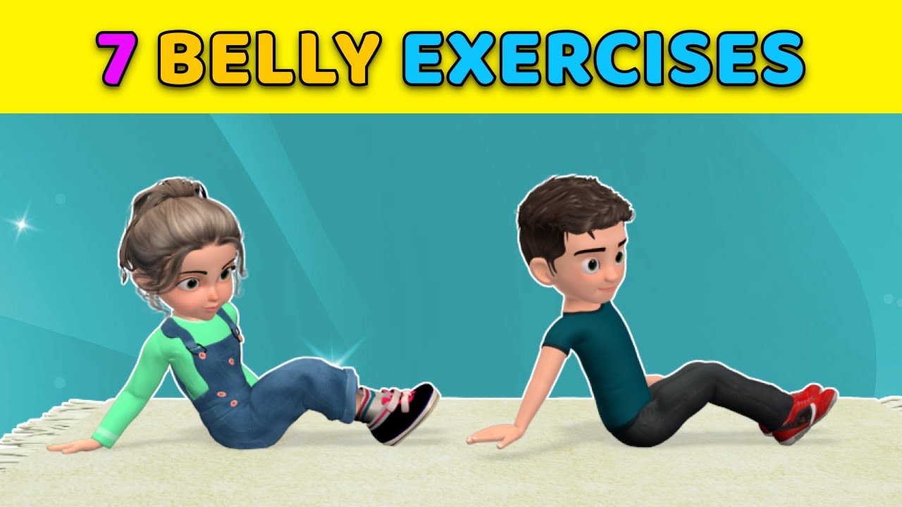 7 BELLY EXERCISES FOR A FLAT BELLY - YouTube
