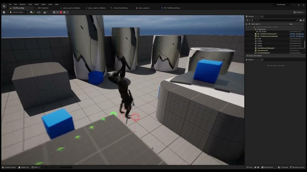 Unreal Engine 5 Parkour vaulting system - Study Log - YouTube