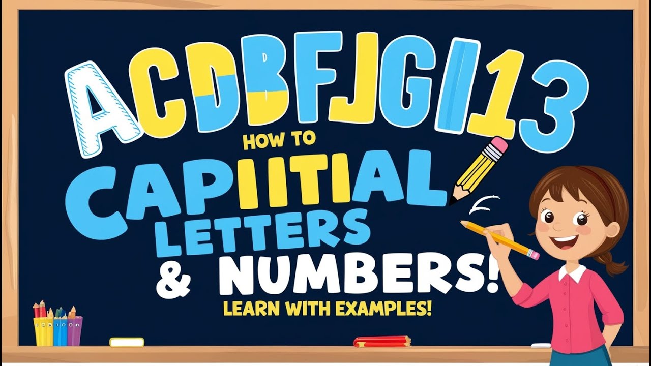 How to write capital letters and numbers correctly | Learn with ...