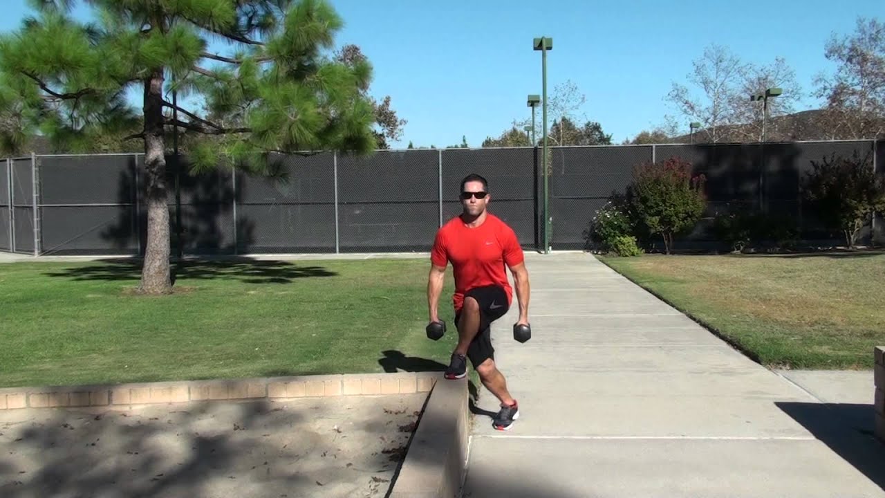 1124 + + Crossover Step Up Dumbbell - YouTube