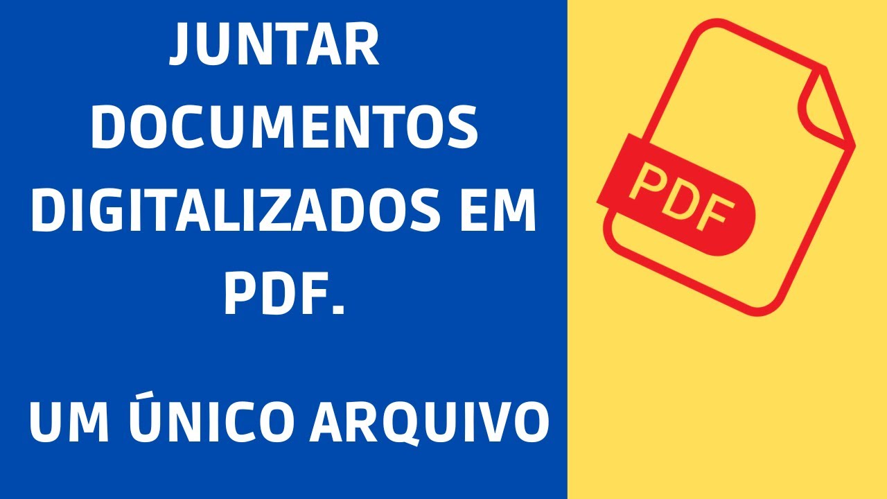 Como juntar documentos digitalizados em PDF em um único arquivo - YouTube