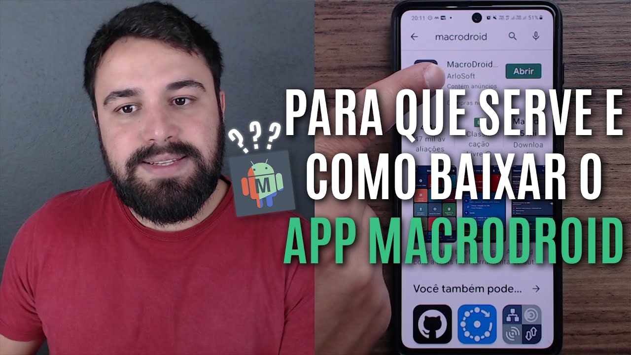 COMO FUNCIONA O APP MACRODROID E COMO BAIXÁ LO NO CELULAR - YouTube
