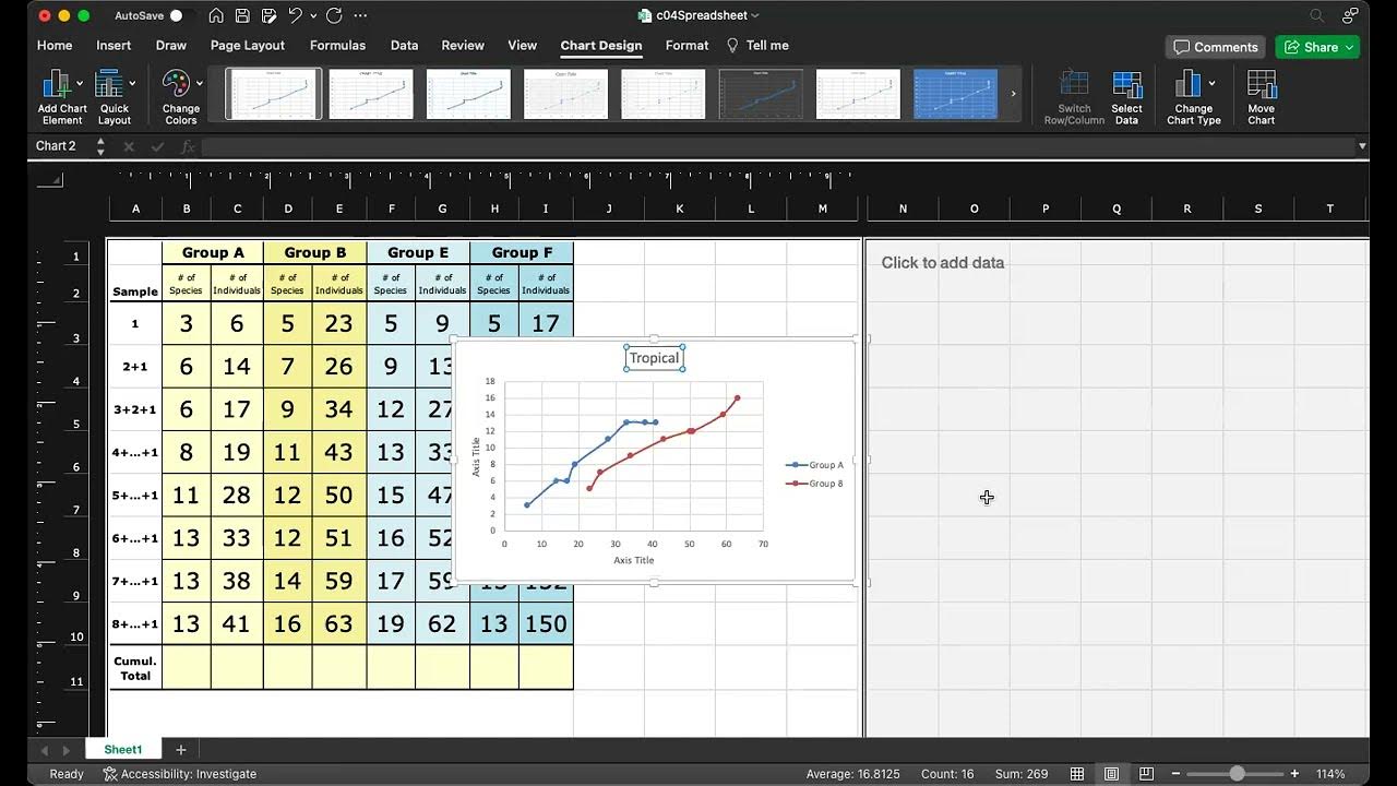 UC Davis BIS2B Lab 1: Rarefaction plots in Excel - YouTube