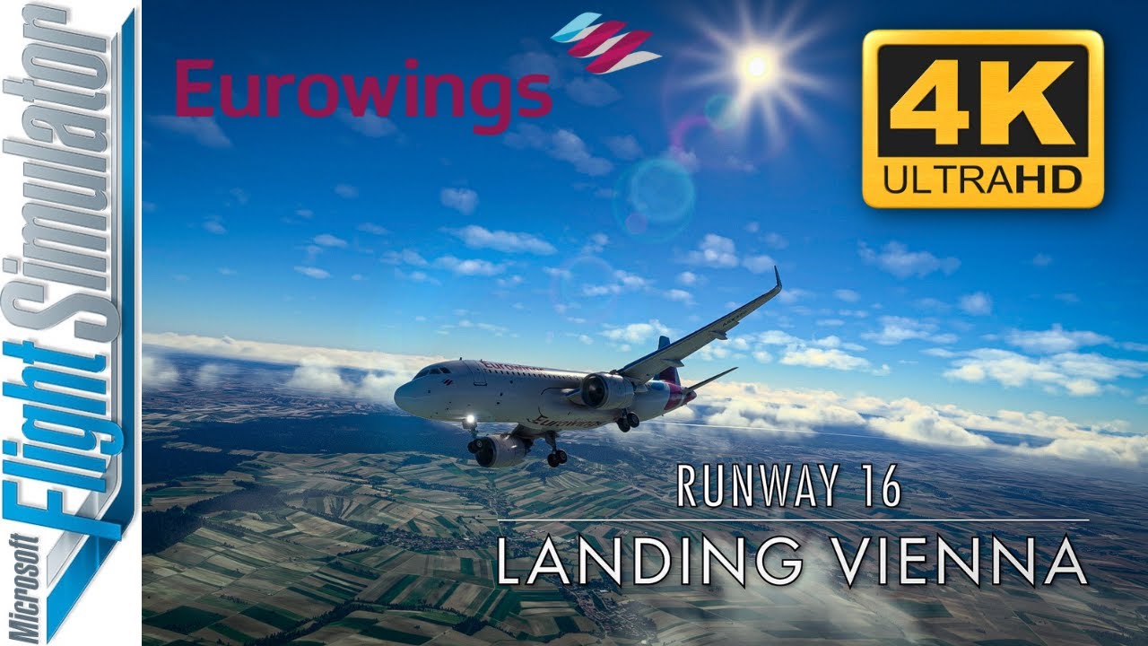 4K ULTRA GRAPHICS | Landing Vienna Austria🇦🇹 | Microsoft Flight ...