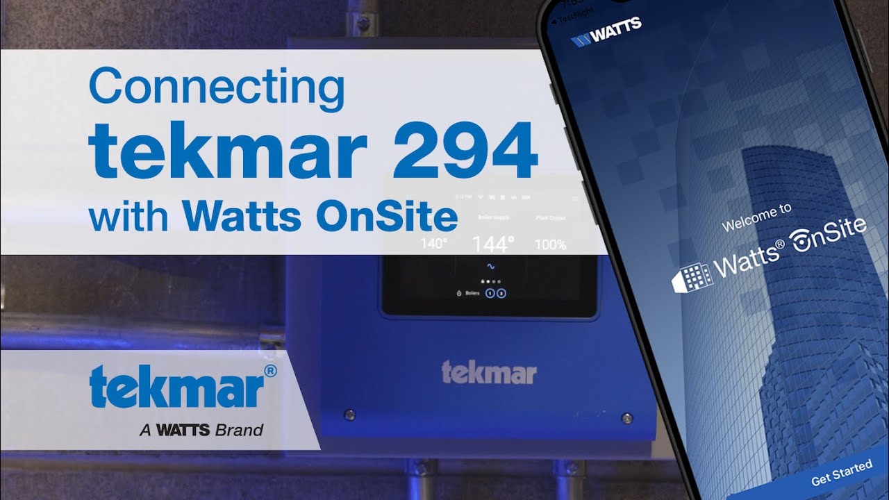 Connecting tekmar 294 to Watts OnSite - YouTube
