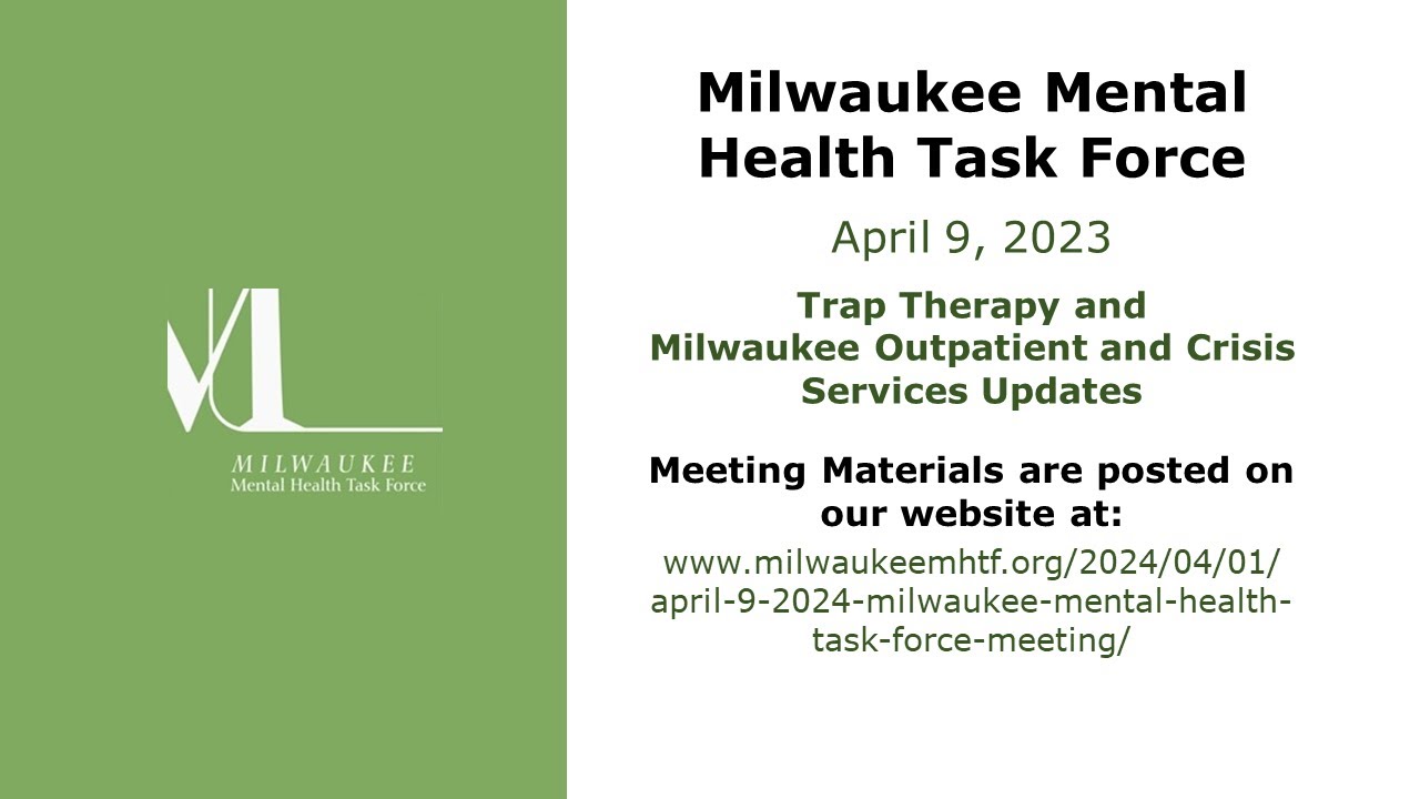 April 9, 2024 Milwaukee Mental Health Task Force Meeting - YouTube