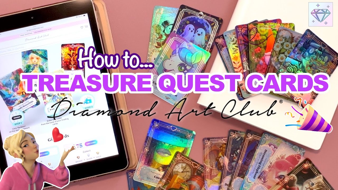 SO FUNKTIONIERT DAS DIAMOND ART CLUB TREASURE QUEST CARDS SYSTEM ☝🏼 ...