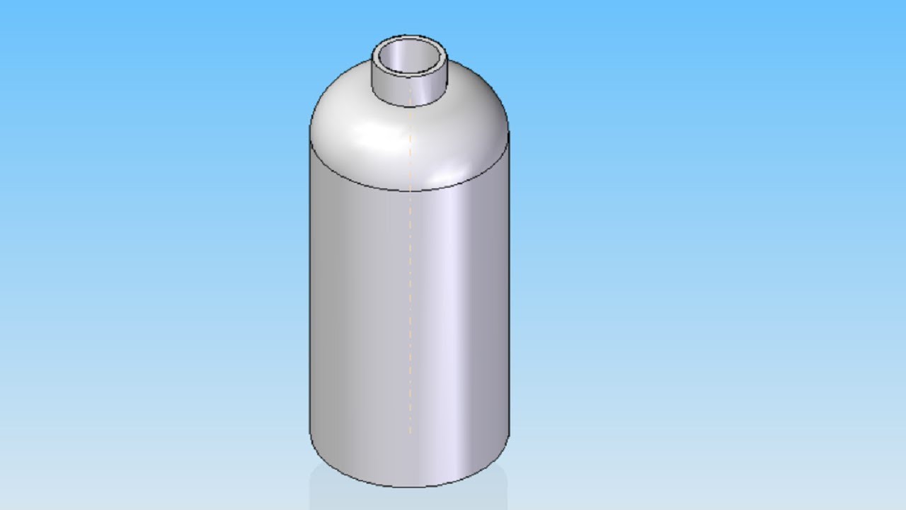 3D modeling Bottle | Solid Edge | 3D printing | STL | mechanical | C20 ...