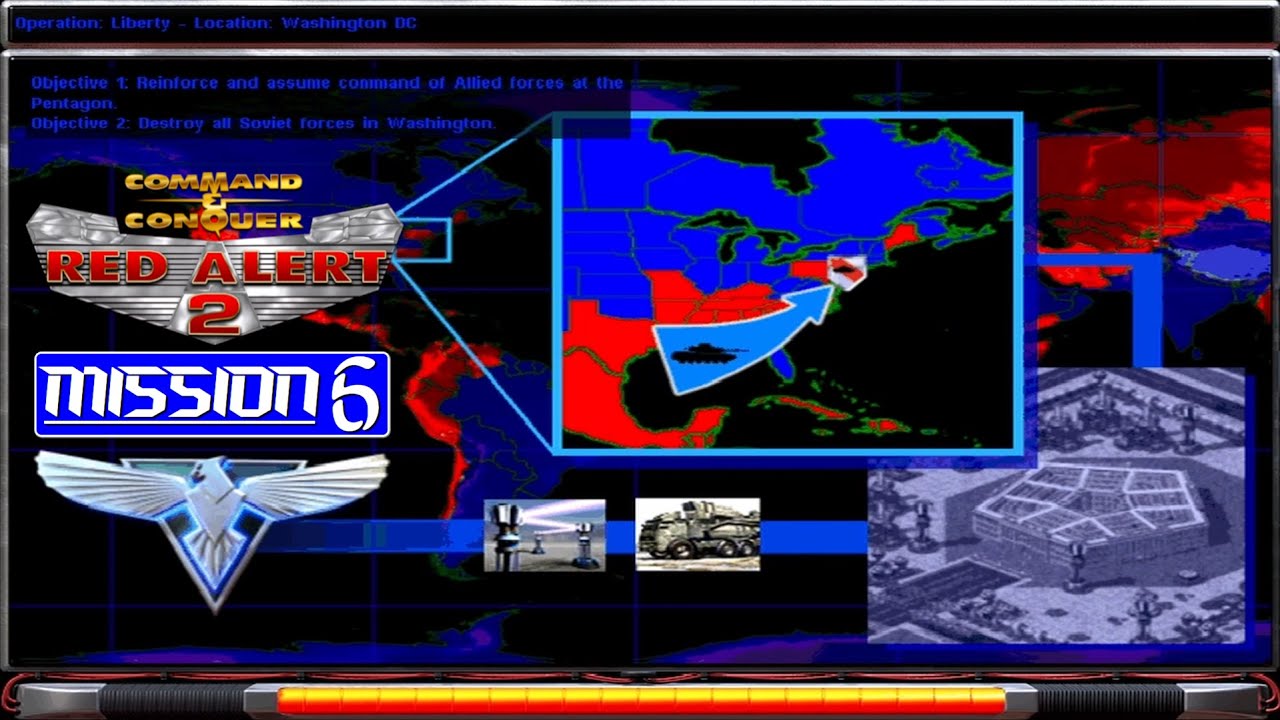 Red Alert 2 - LIBERTY - Allied Campaign Mission 6 [2K 60ᶠᵖˢ] No ...
