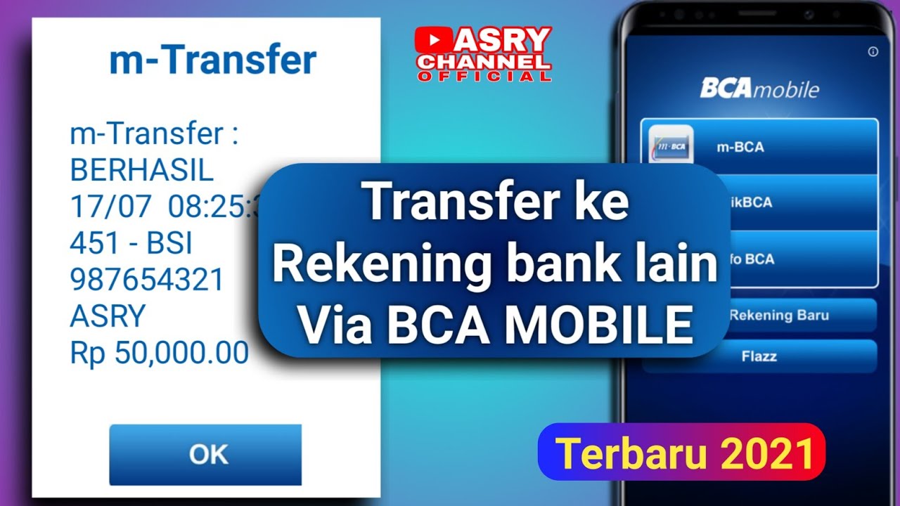 Cara transfer BCA ke Bank lain di BCA MOBILE - YouTube