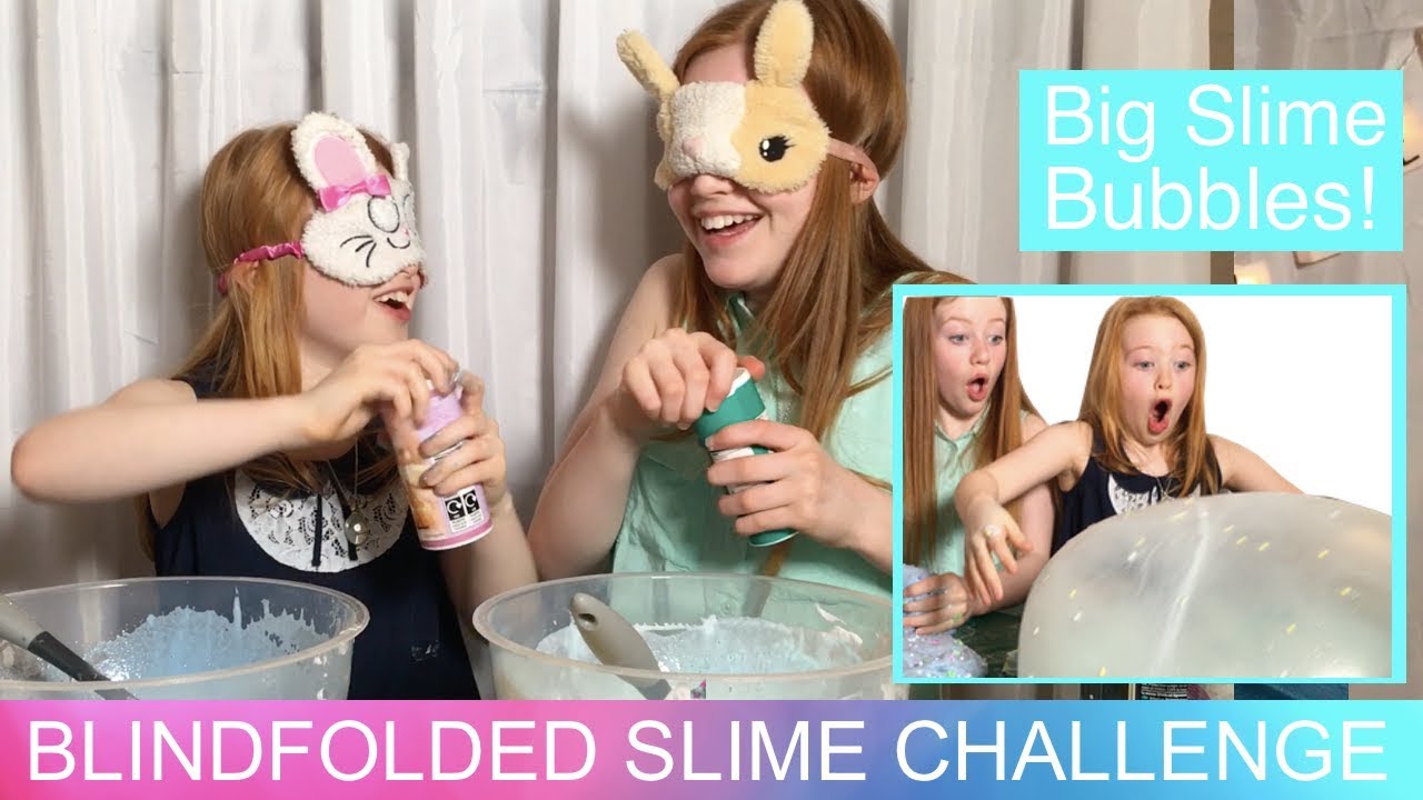 BLINDFOLDED Slime Challenge | Making Slime Blindfolded | BIG Slime ...
