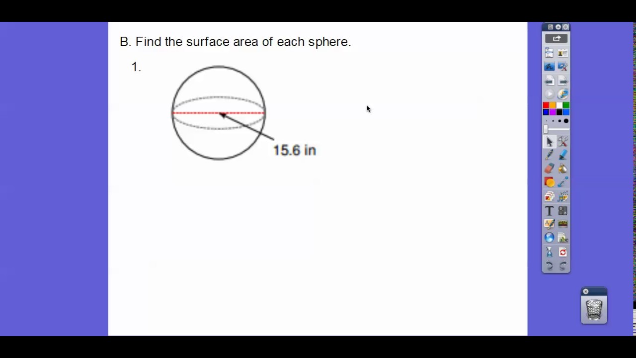 Review For Geometry Final - Part 16 (Spheres) - YouTube