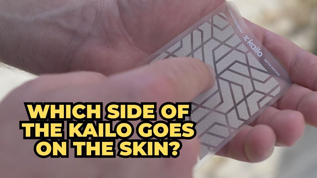 Which Side of The Kailo Patch Goes On The Skin? Stu Shows You - YouTube