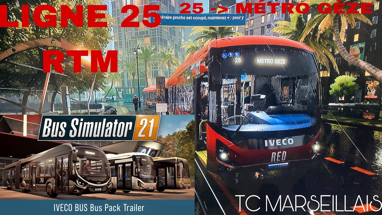 LIGNE 25 RTM || BUS SIMULATOR 21 (PS4) - YouTube