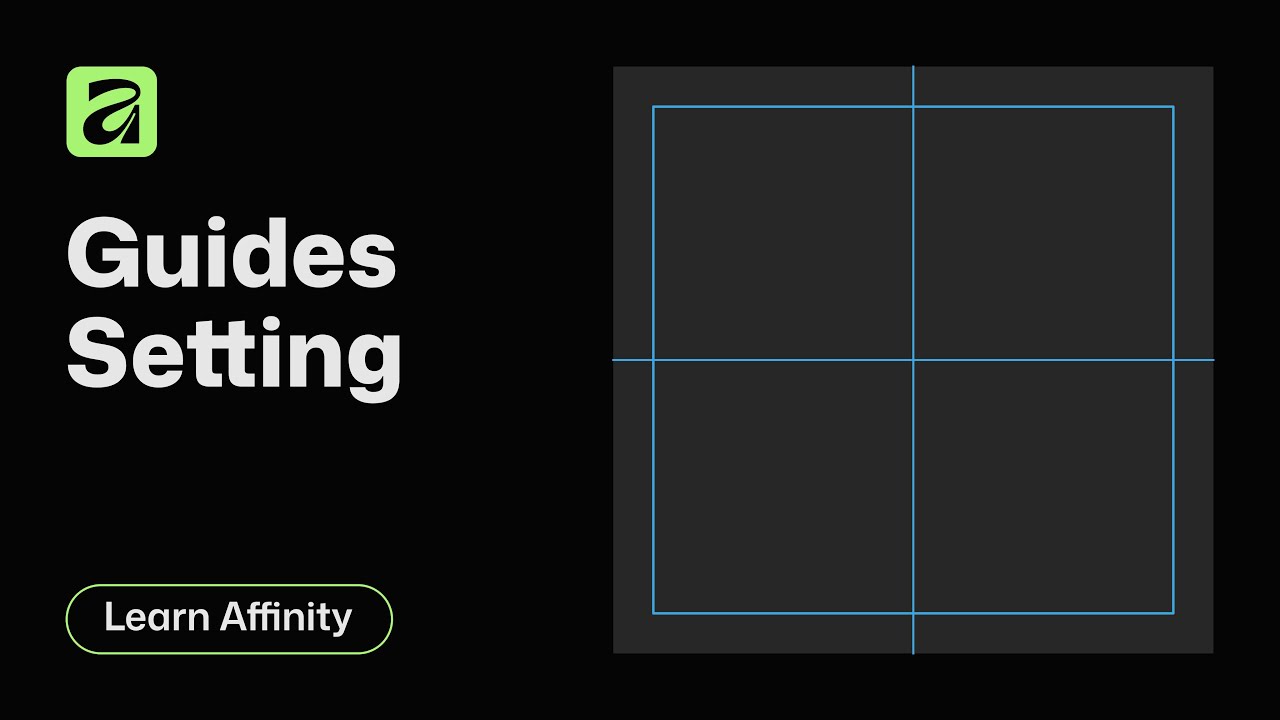 How to create Guides in Affinity - YouTube