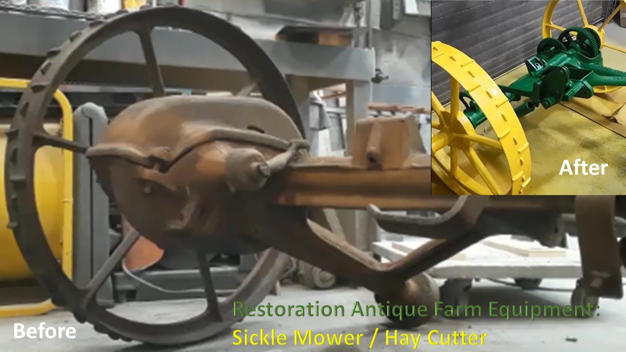 Restoration of Antique Sickle Mower / Hay Cutter - YouTube