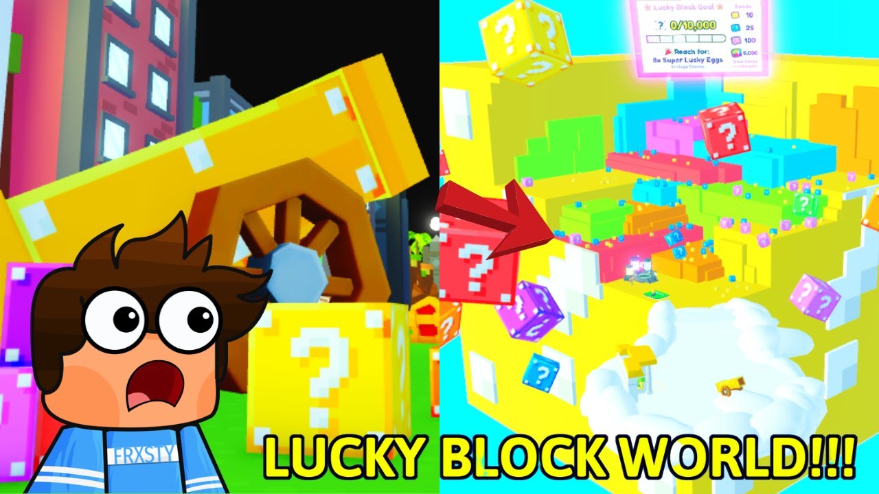 The NEW LUCKY BLOCK WORLD IN PET SIMULATOR IS INSANE! - YouTube