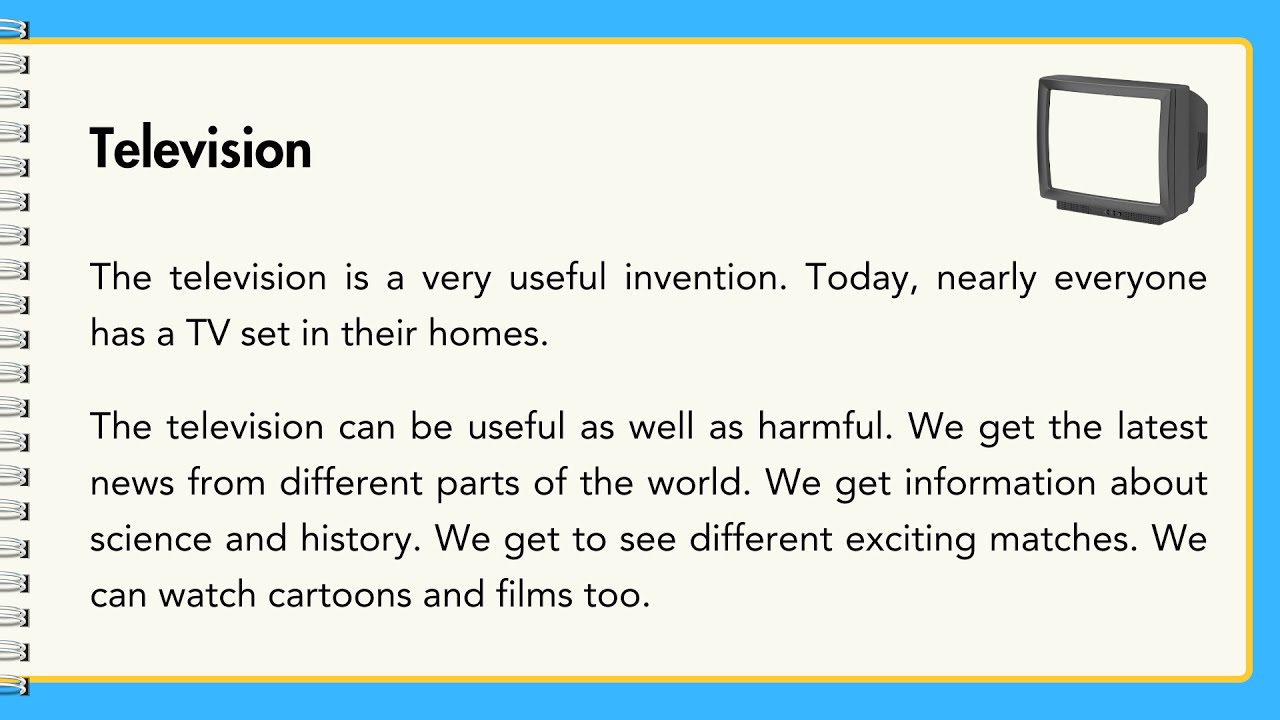 Television | Write an essay on Television | English Essay Writing ...