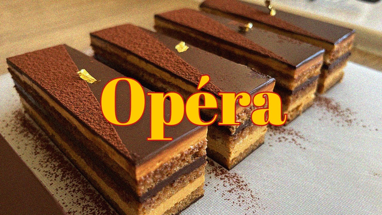 ☕️ ‘오페라 케이크’ 만들기 | Opera Cake | Gâteau Opéra | 프랑스 제과 | 홈베이킹 | 델리슈 ...