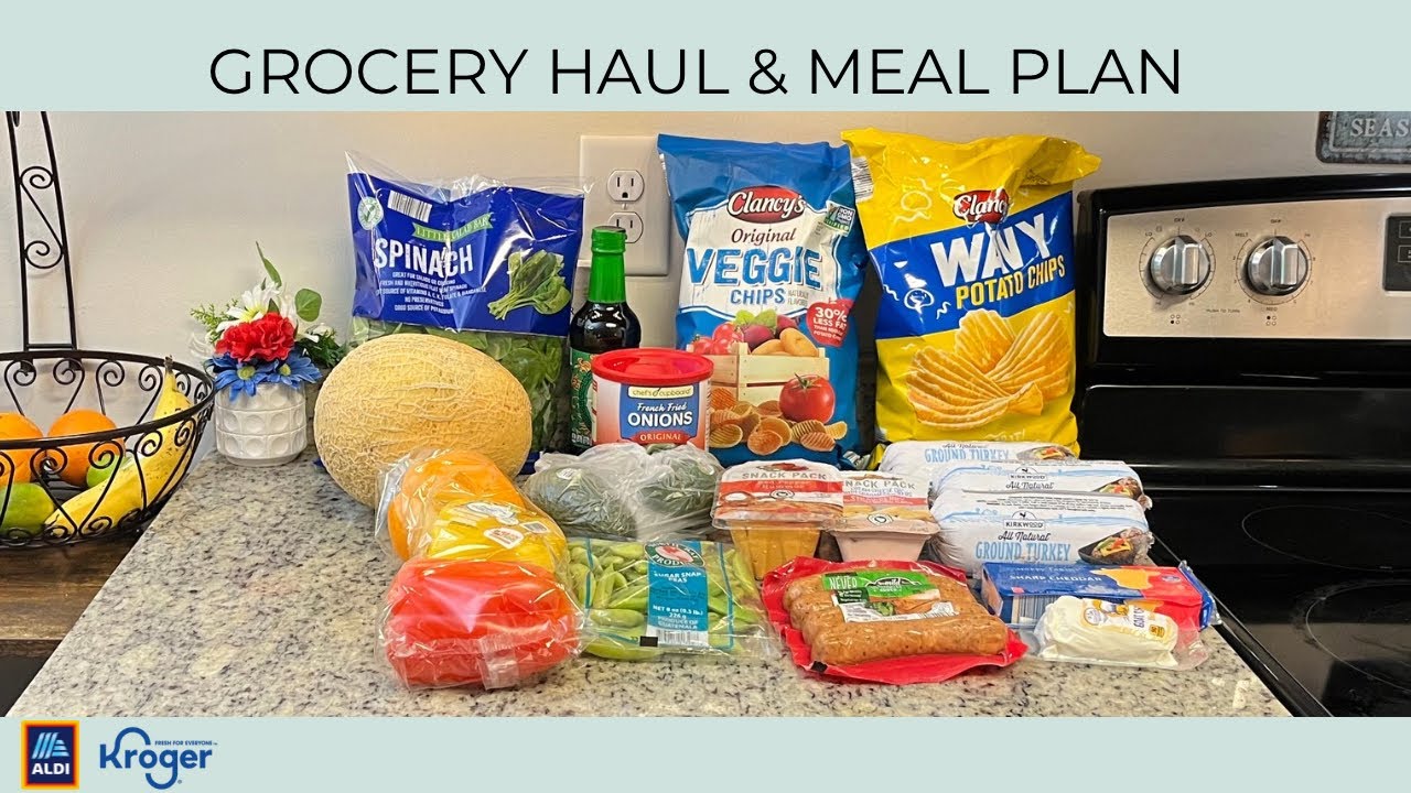 GROCERY HAUL & MEAL PLAN | BUDGET FRIENDLY | ALDI | KROGER | DINNER ...