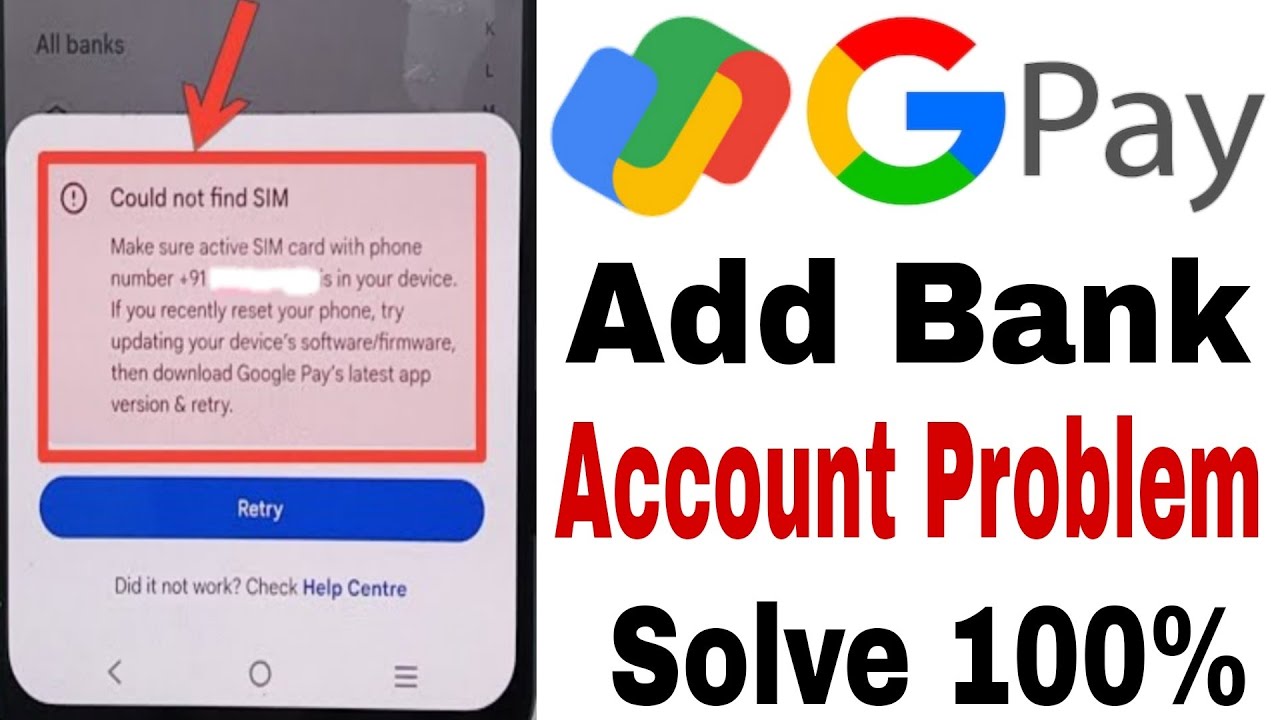 gpay add bank account problem। google pay add bank account problem ...
