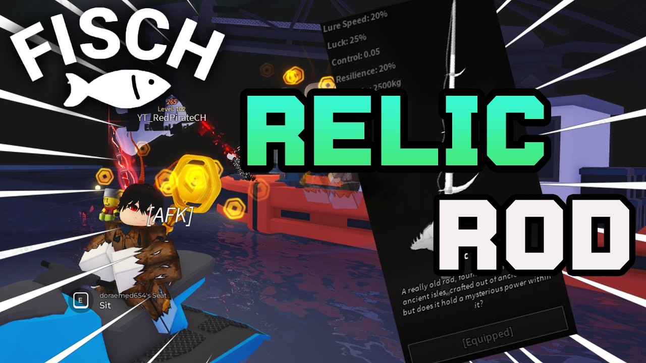 Roblox: Fisch | สอนหาเบ็ดใหม่ Relic Rod (Limited Time Rod) + บอกจุดตก ...