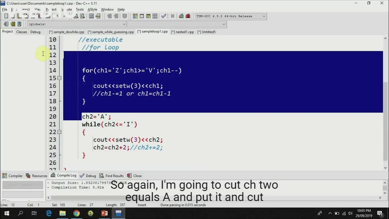 CS126-8 Looping Structure Part3 - YouTube