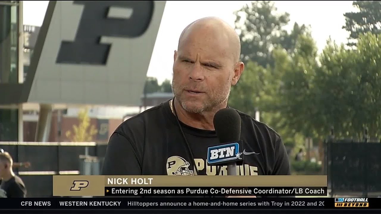 Big Ten Bus Tour: Nick Holt Talks Defense | Purdue | Big Ten Football ...