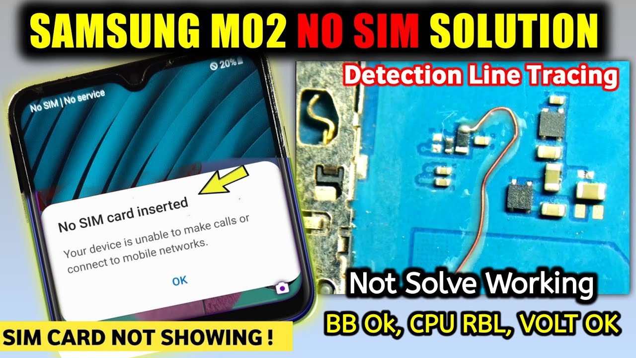 Samsung M02 No Sim Solution | All Detection Line Tracing Knowledge ...