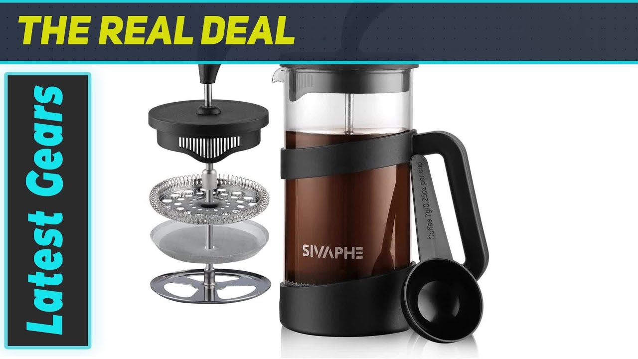 Sivaphe Small French Press 12oz: The Best Compact Coffee Maker for ...
