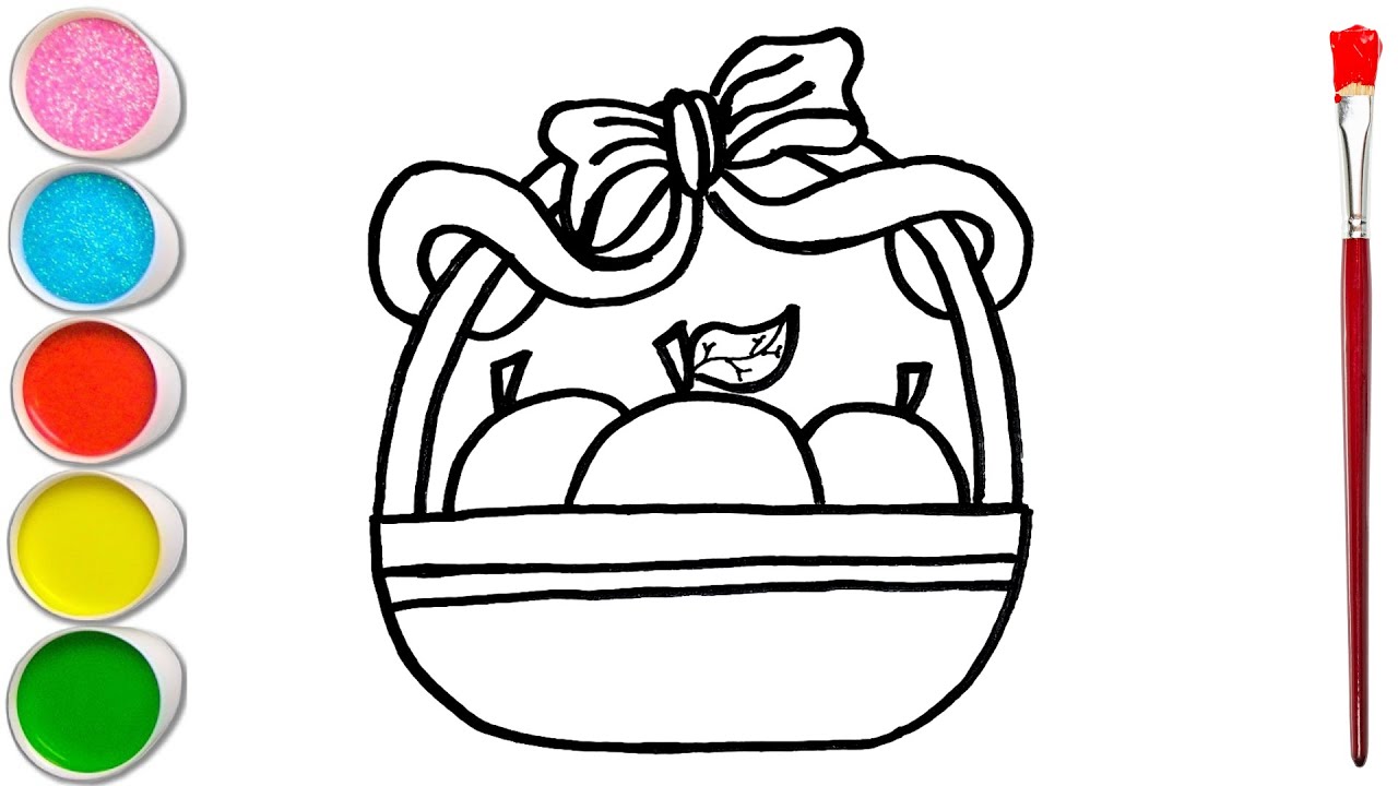 How to Draw Three Oranges in the Basket l Drawing Practice Easy #66 ...