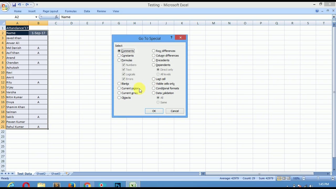 Fill Multiple Cell Press One Key || Must Watch || Excel - YouTube