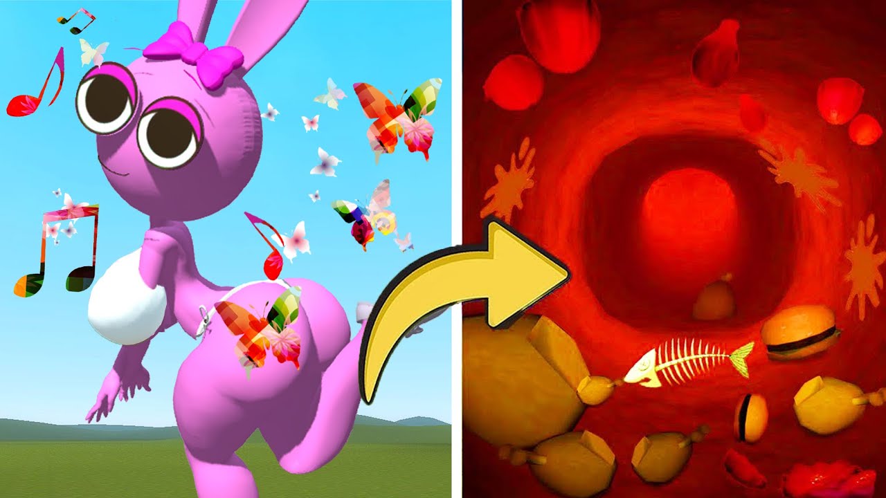 NEW WHAT'S INSIDE SPRUNKI PINK LOVE STORY In Garry's Mod! - YouTube