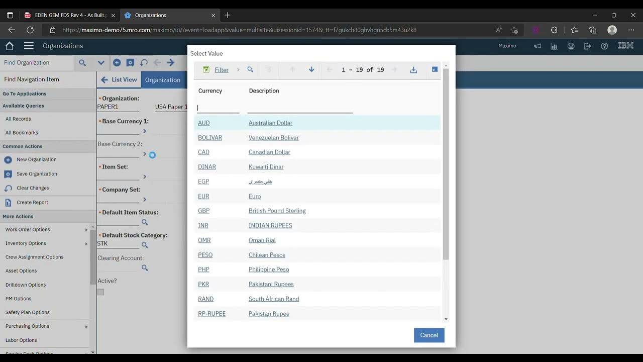ORGANIZATION in Maximo Asset Management - YouTube