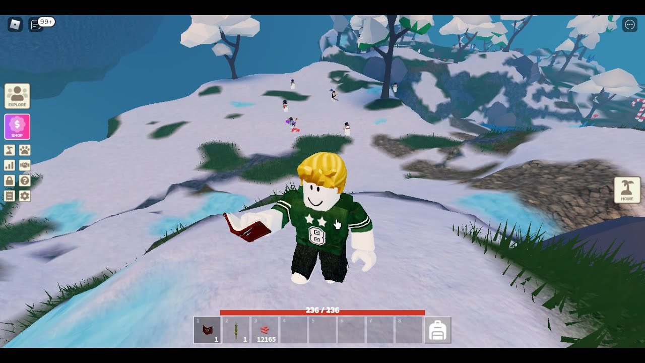 Fight Snowmen #1 (Play&Grind) in Roblox : Islands 🎄 [HOLIDAY!] - YouTube