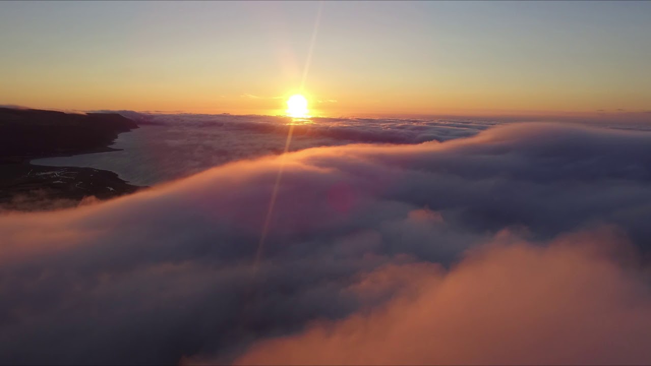 Rolling Sea-fog Sunset - YouTube