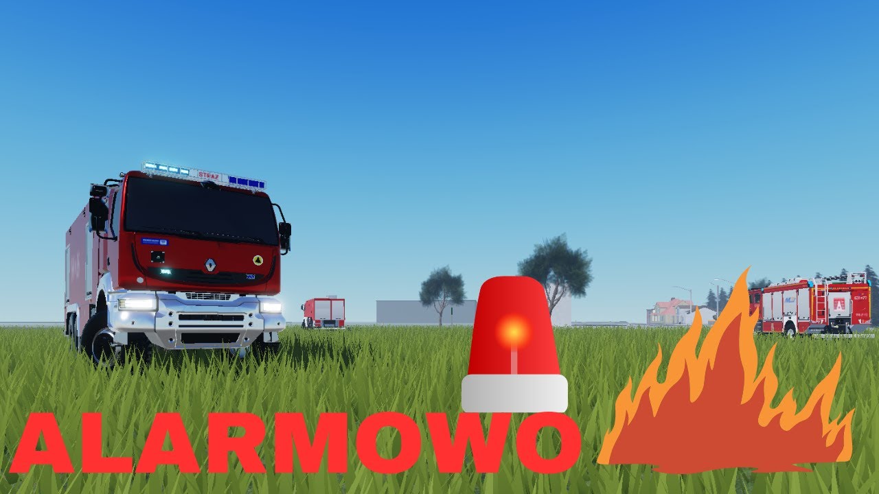 Wyjazd PSP do pożaru traw- ALARMOWO #9 - YouTube