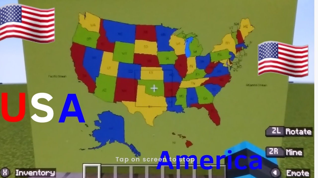 Minecraft : America Country + Washington D.C. map build - YouTube