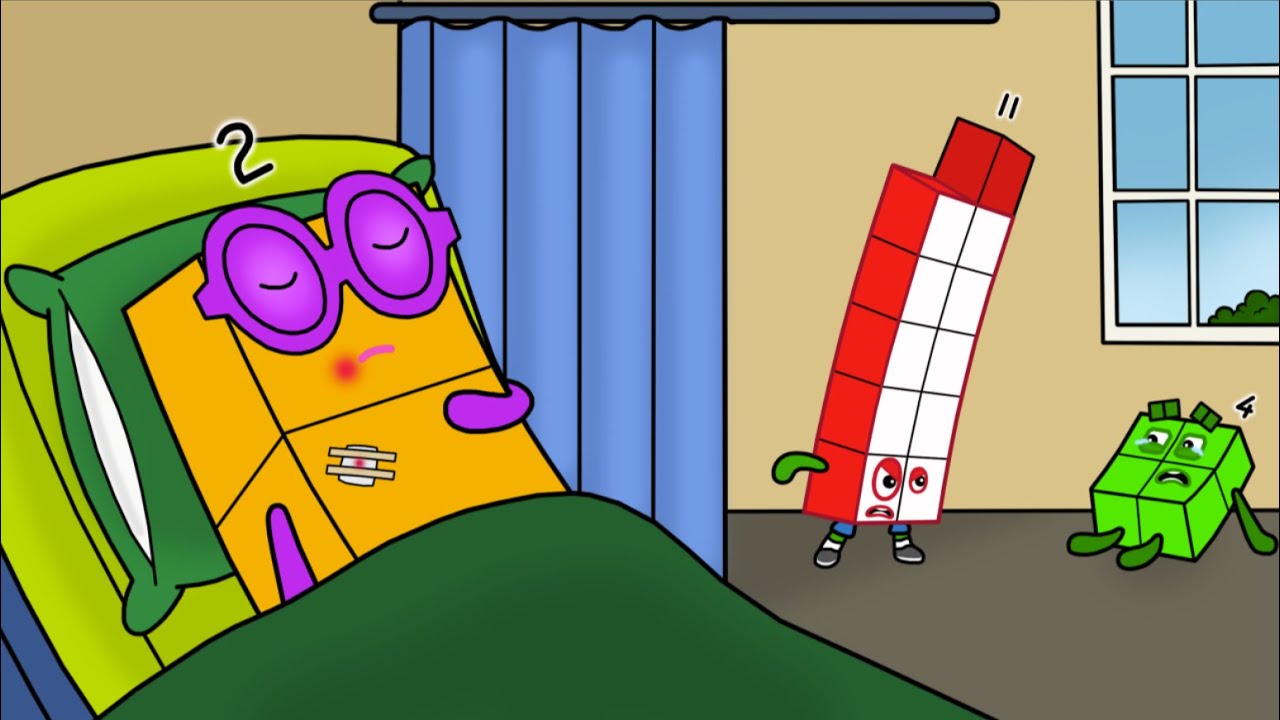 Fight when someone is sick, NB 11 vs NB 4 - Numberblocks fanmade ...